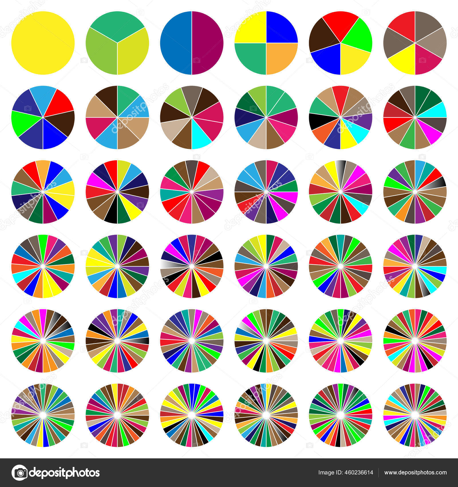 Segmented Circle Pie Graph Pie Chart Infographics Presentation Template Design Stock Vector ...