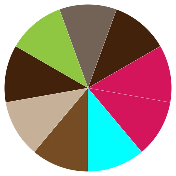 Segmented Circle Pie Graph Pie Chart Infographics Presentation Template ...