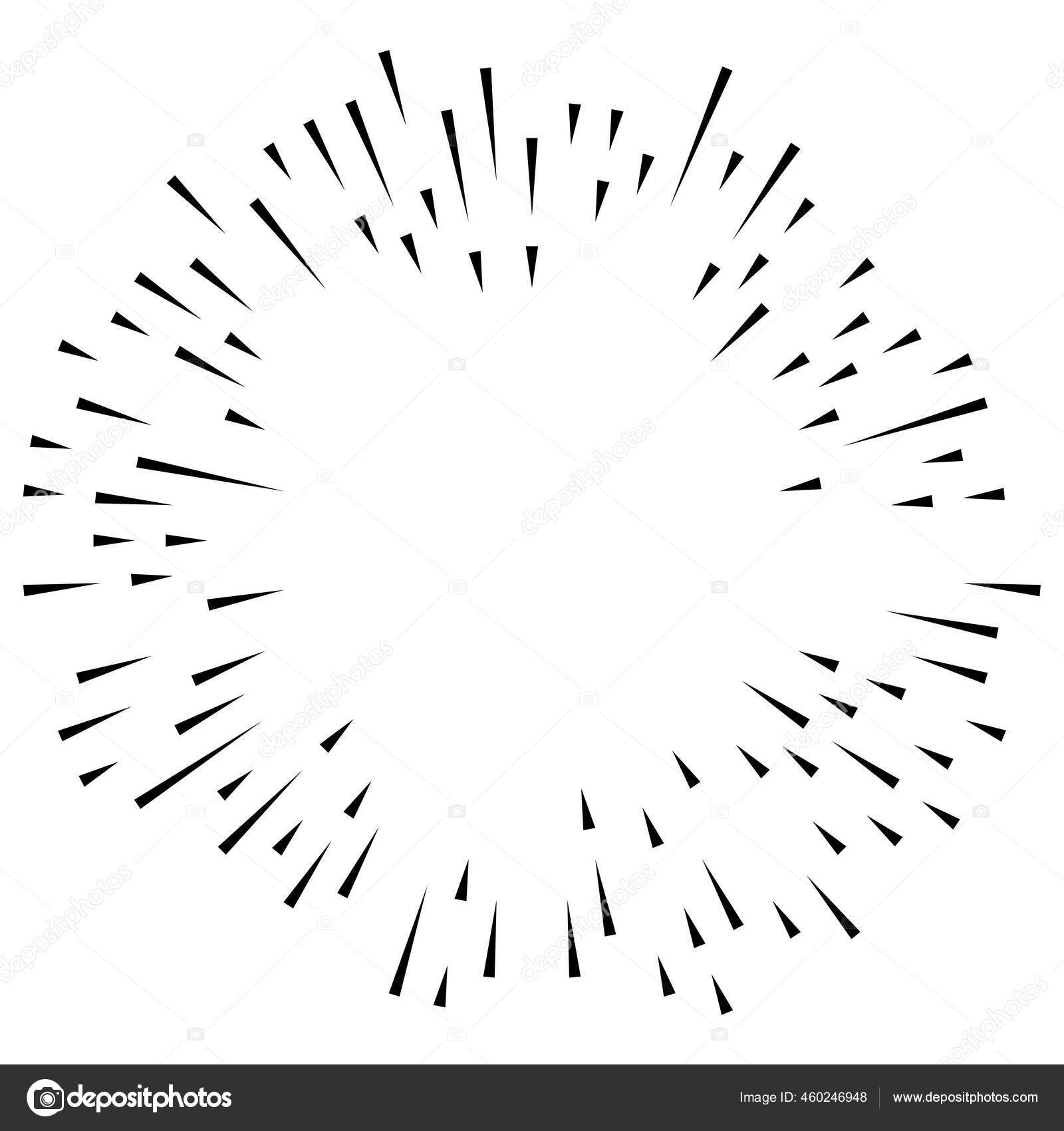 Radiating Lines Stripes Abstract Element Explosion Vector Illustration ...