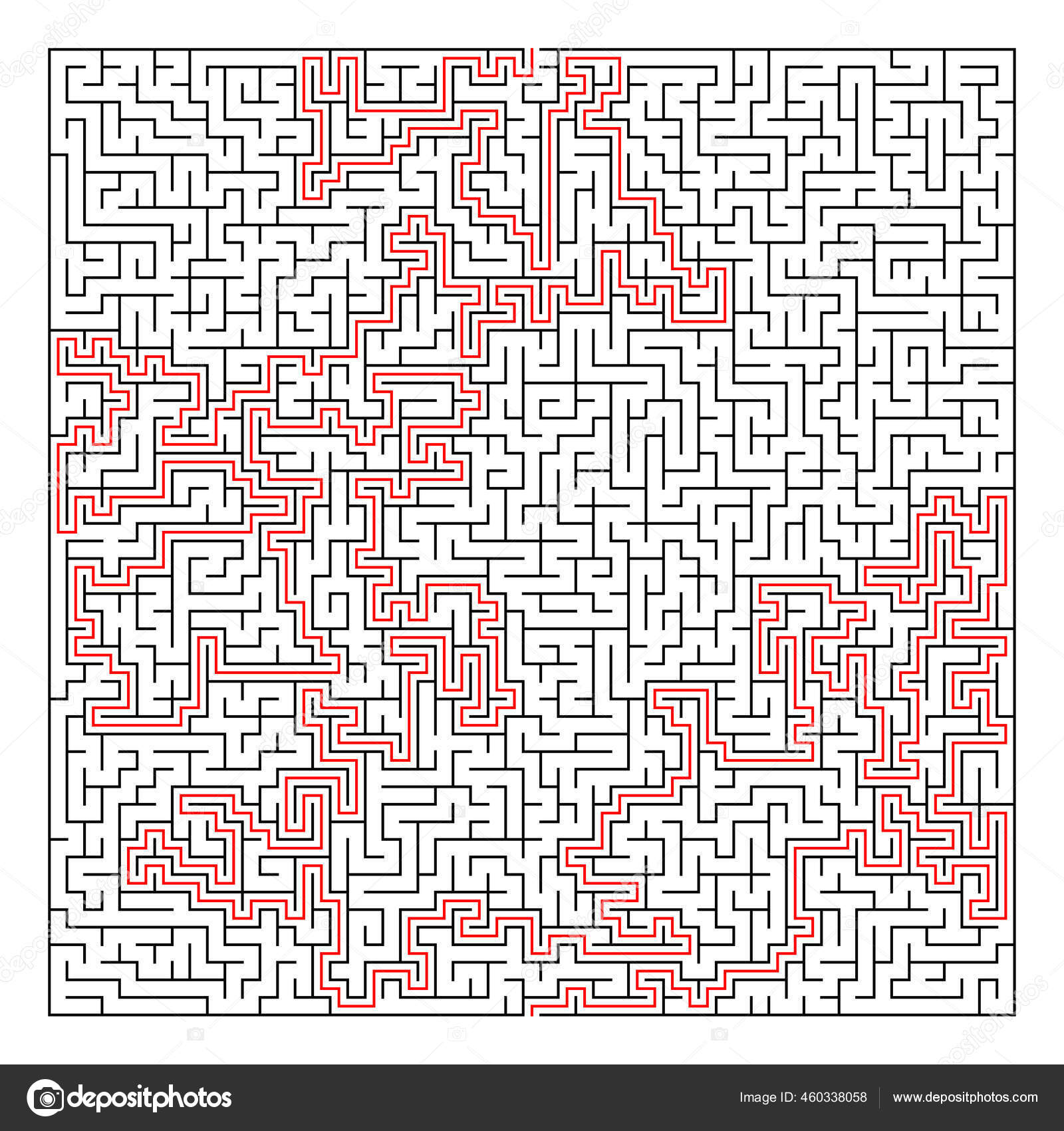 Laberinto Laberinto Juego Puzzle Acertijo Concepto Juego Rompecabezas ...