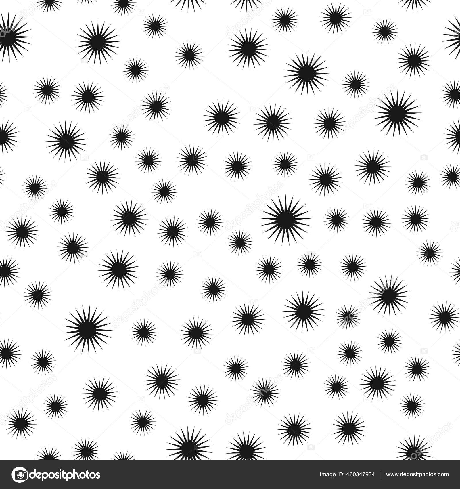 Random Stars Shape Pattern Background Seamlessly Repeatable Stock ...