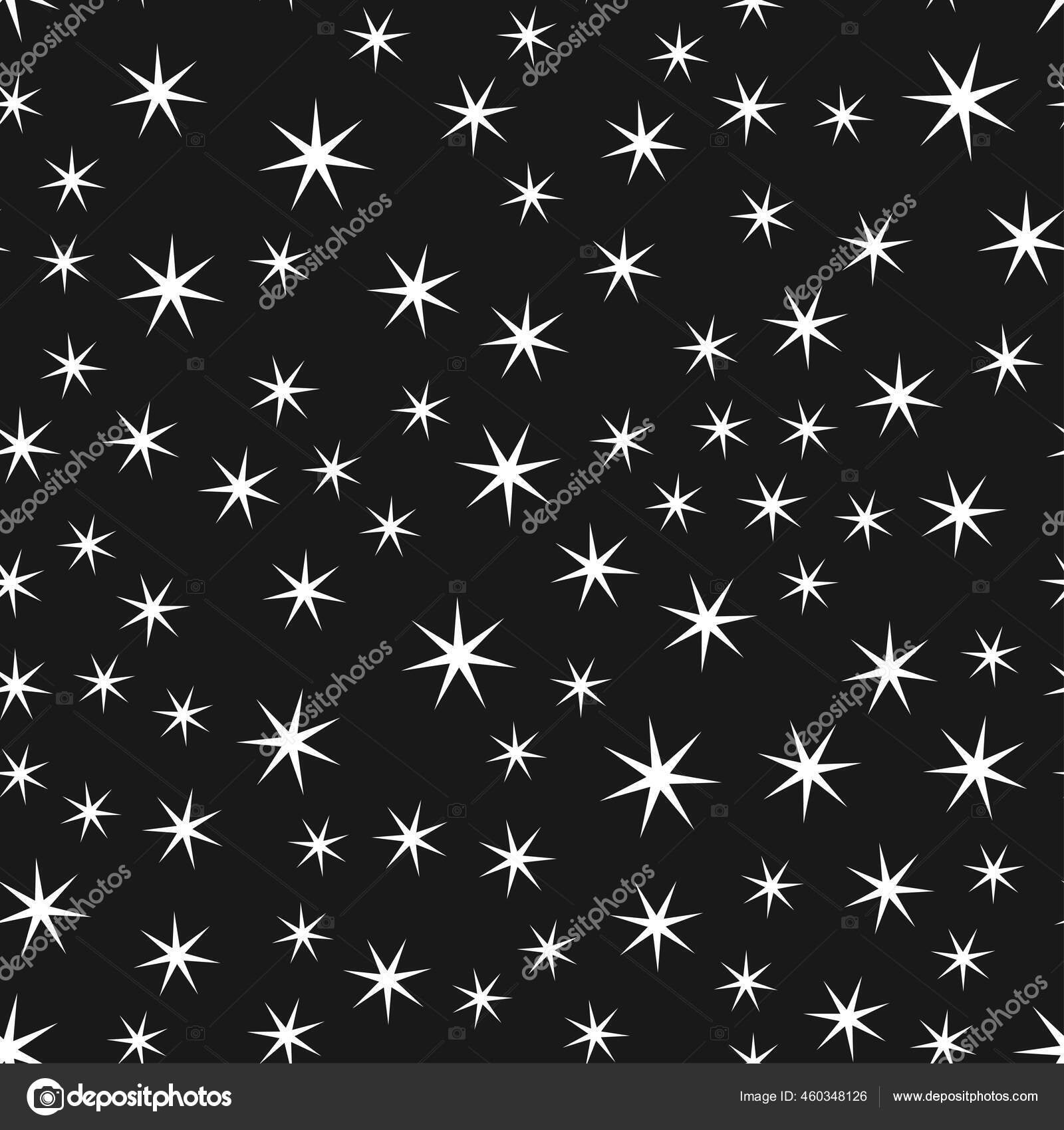 Random Stars Shape Pattern Background Seamlessly Repeatable Stock ...