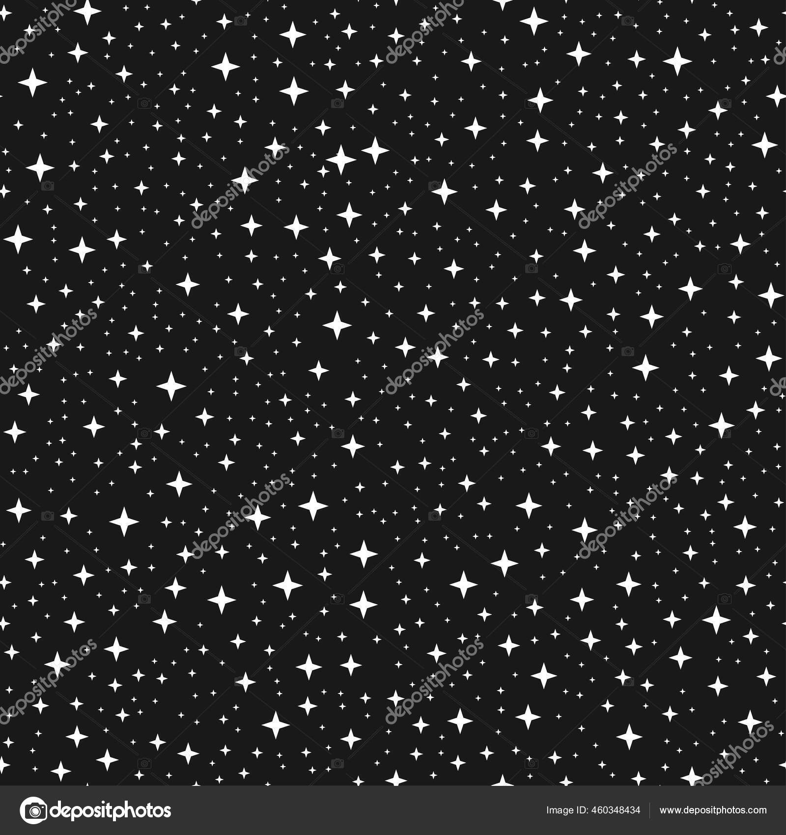 Random Stars Shape Pattern Background Seamlessly Repeatable Stock ...