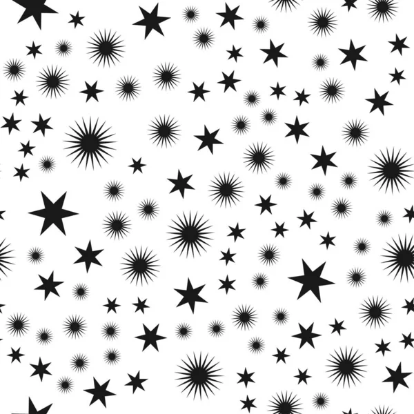 Random Stars Shape Pattern Background Seamlessly Repeatable Stock ...