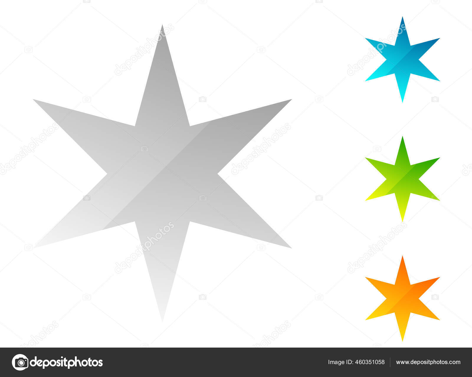 Star Starburst Sunburst Graphic Starlet Icon Series Stock Vector ...