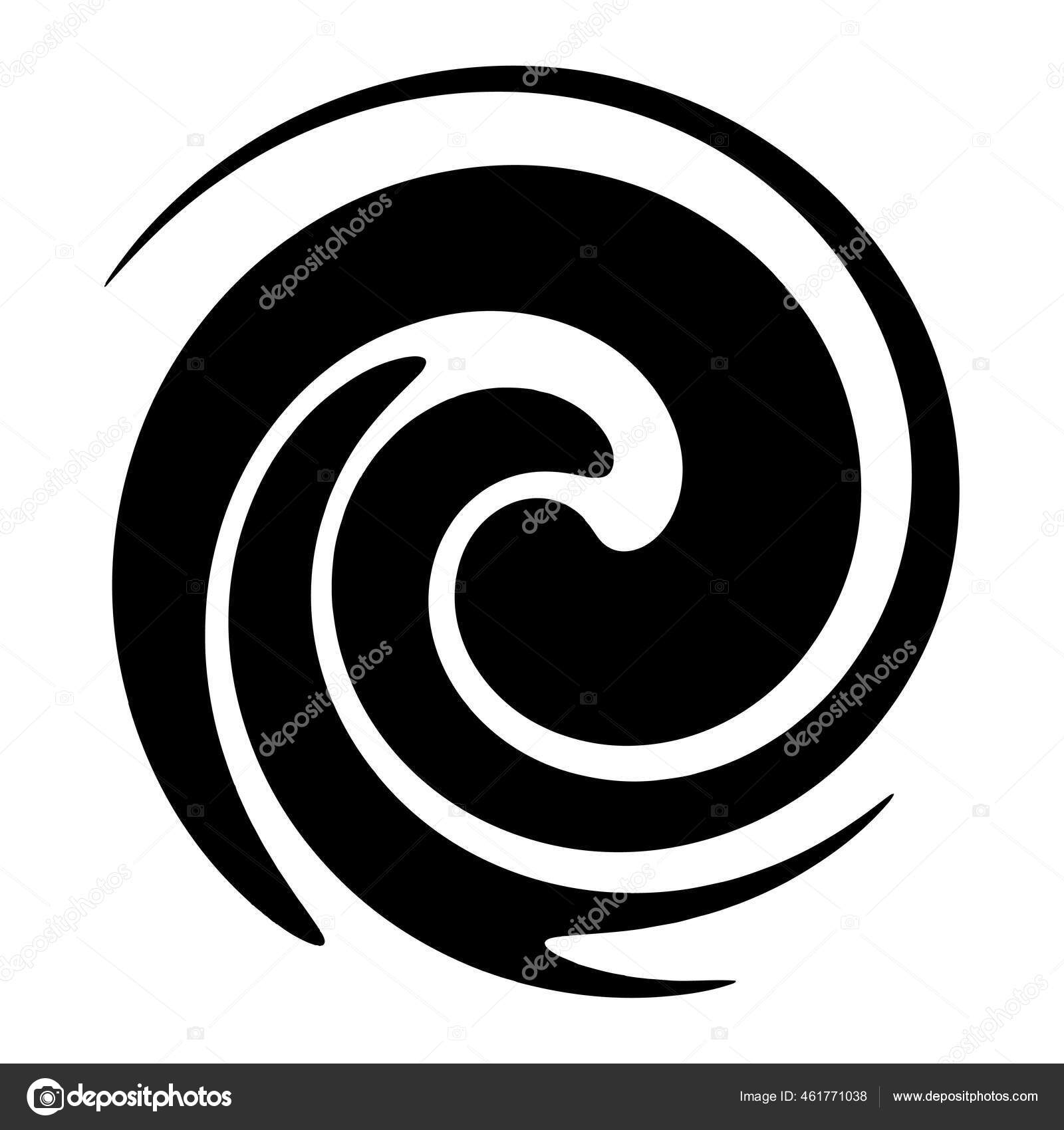 Spiral Twirl Whirl Design Element Volute Helix Kink Shape Shape Stock ...
