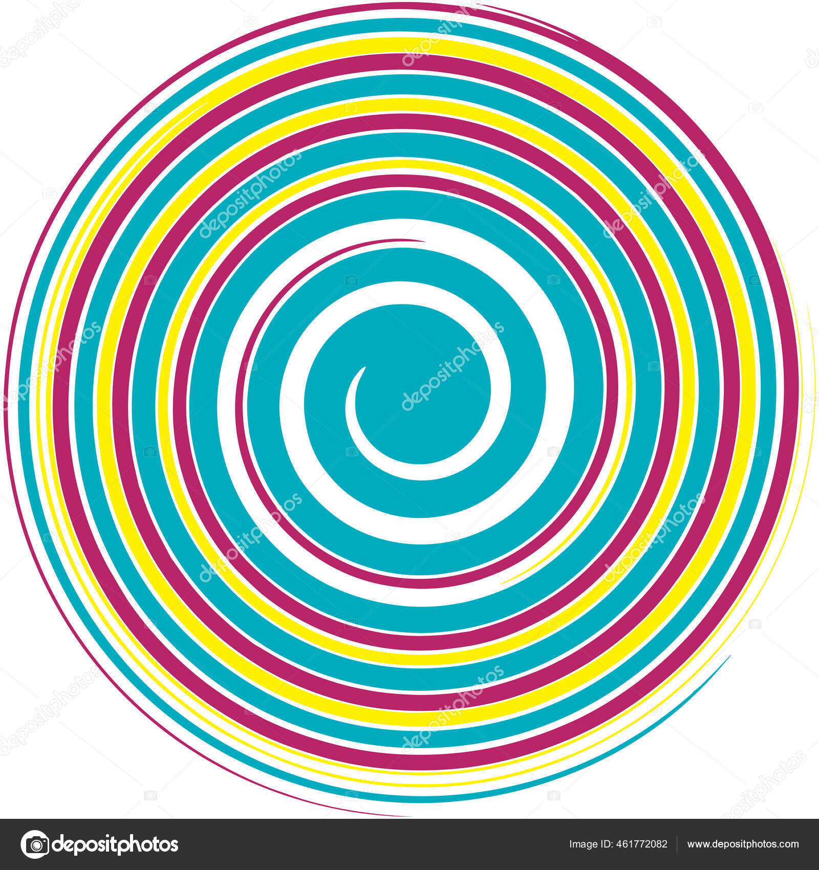 Spiral Twirl Whirl Design Element Volute Helix Kink Shape Shape Stock ...