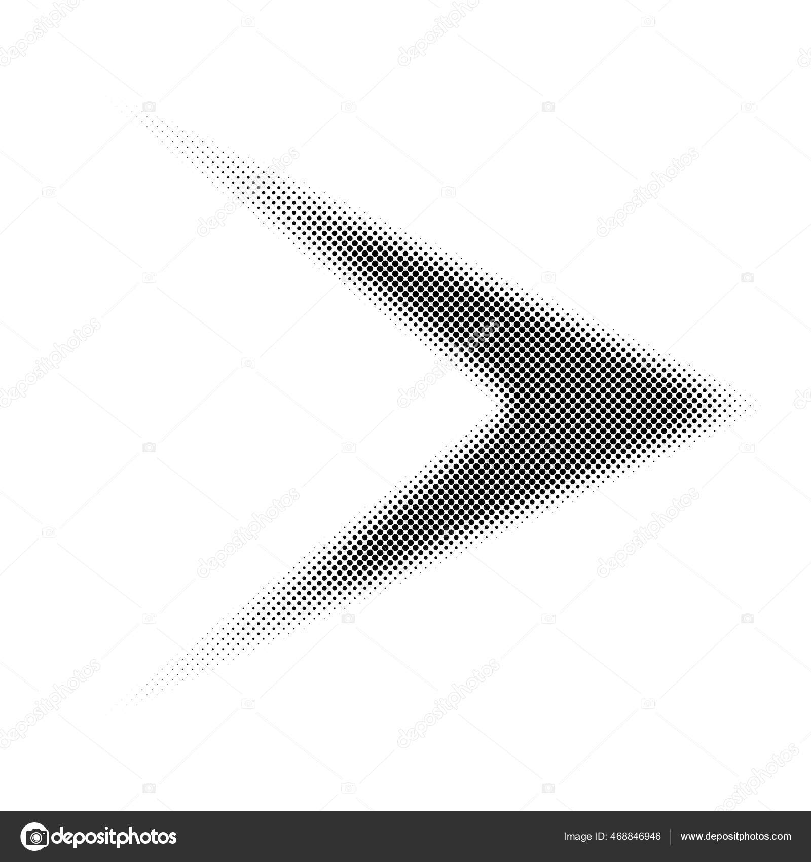 Halftone Arrow Icon Symbol Stock Vector Illustration Clip Art Graphics ...