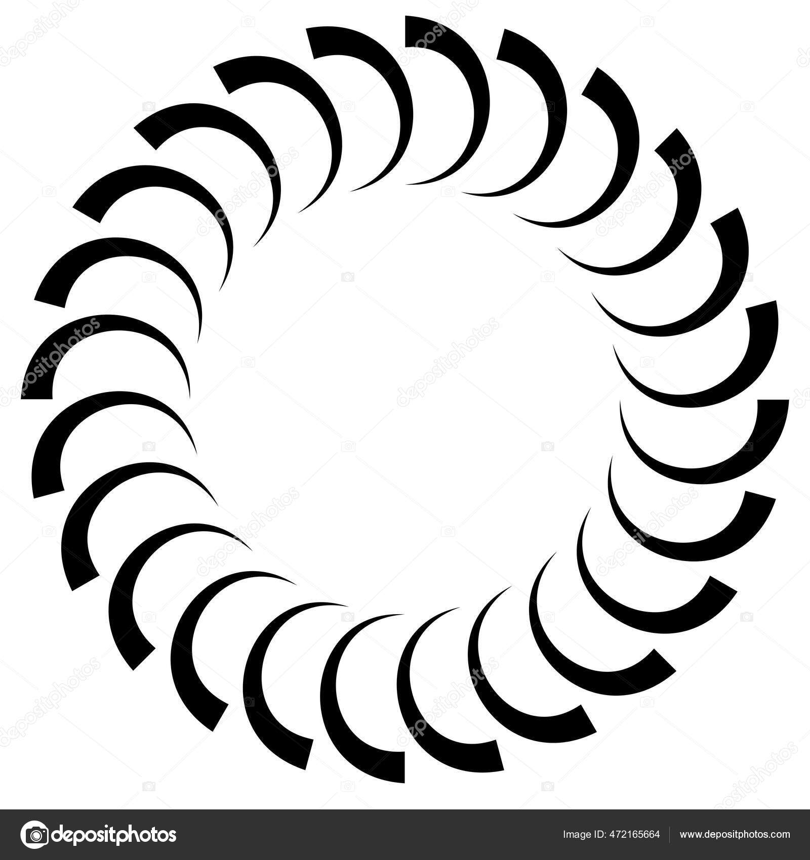 Spiral Berputar Elemen Twirl Pusaran Cyclic Desain Putaran Angin Puyuh ...