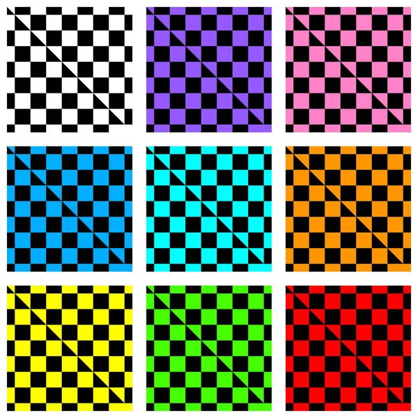 Colored Checkerboard Chessboard Chesstable Checkered Squares Seamlessly ...