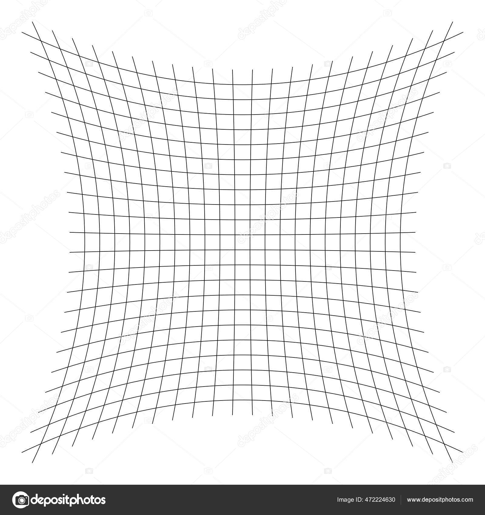 Grid Mesh Lattice Grating Distort Deform Effect Distortion Deformation ...
