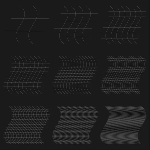 Grid Mesh Lattice Grating Distort Deform Effect Distortion Deformation ...