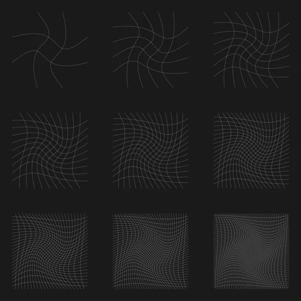 Grid Mesh Lattice Grating Distort Deform Effect Distortion Deformation ...