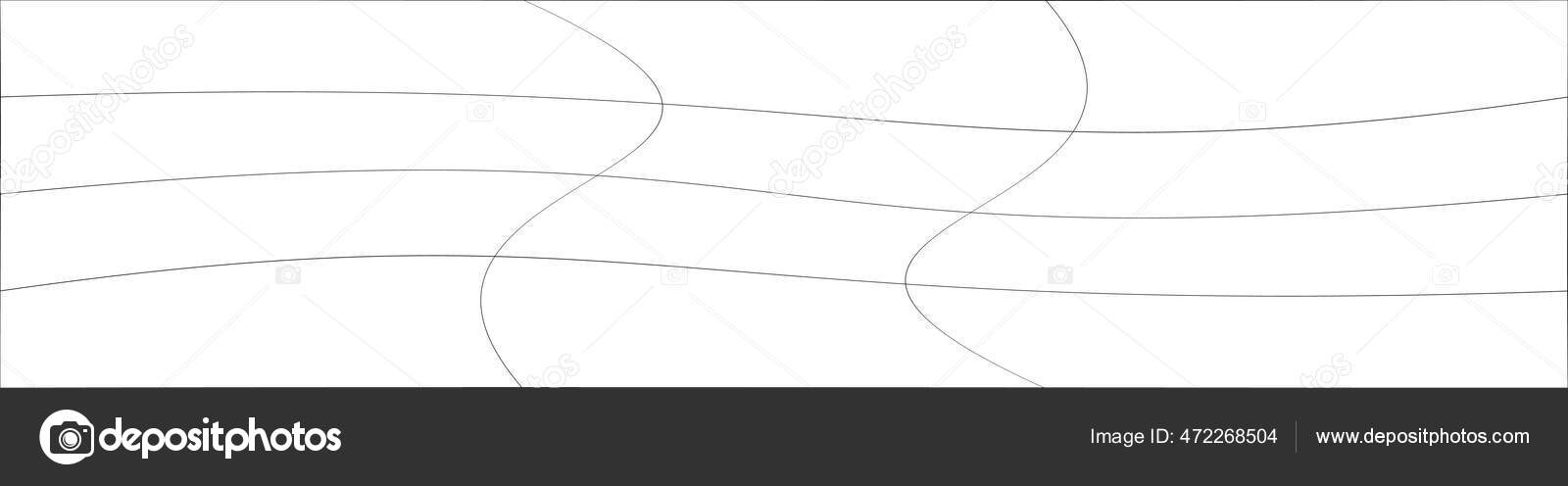 Wavy Ripple Curved Distort Effect Long Oblong Irregular Rectangular ...