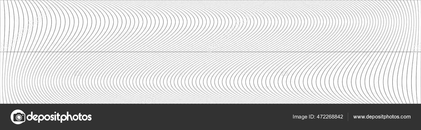 Wavy Ripple Curved Distort Effect Long Oblong Irregular Rectangular ...