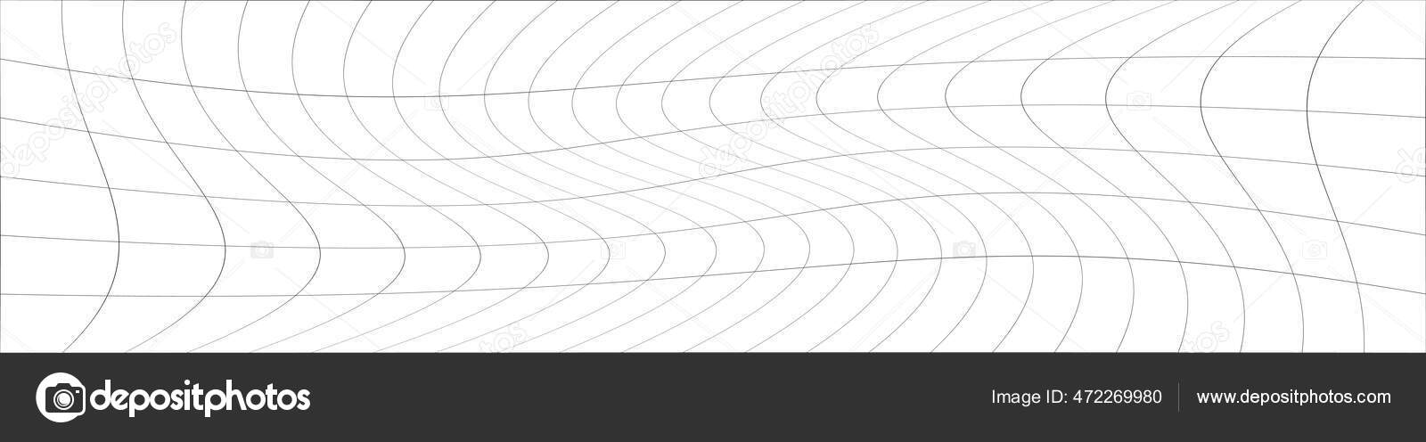 Wavy Ripple Curved Distort Effect Long Oblong Irregular Rectangular ...