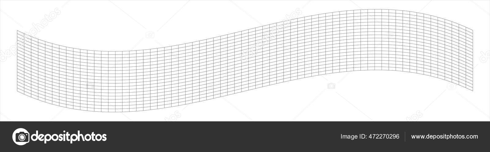 Wavy Ripple Curved Distort Effect Long Oblong Irregular Rectangular ...