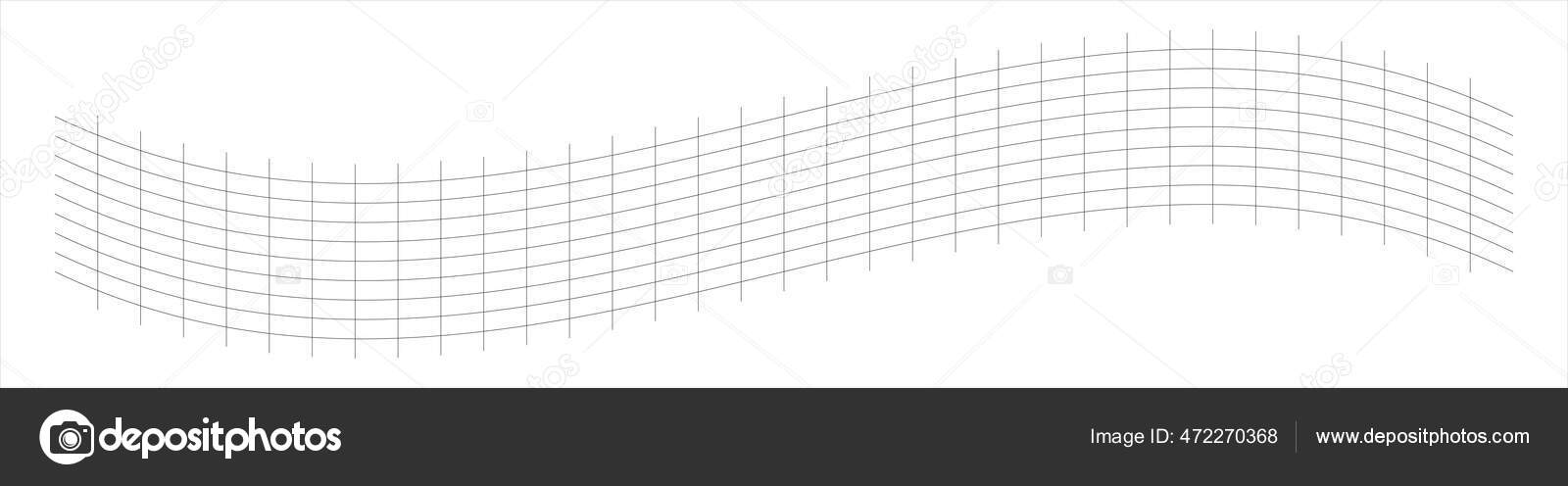 Wavy Ripple Curved Distort Effect Long Oblong Irregular Rectangular ...