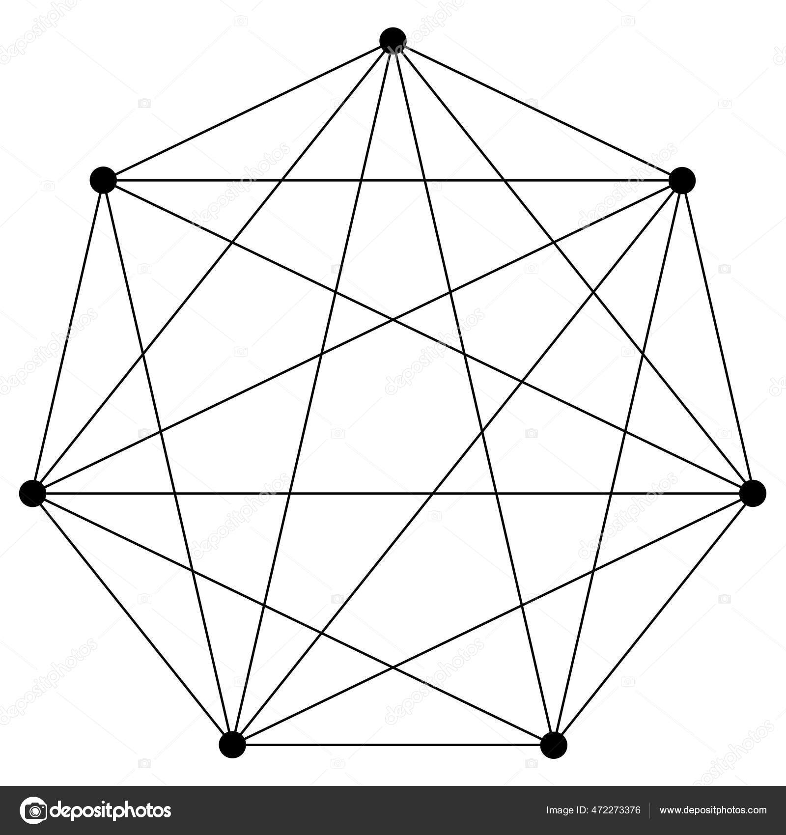 Interlocking Interconnect Polygon Shape Elemenet Vector de stock ...