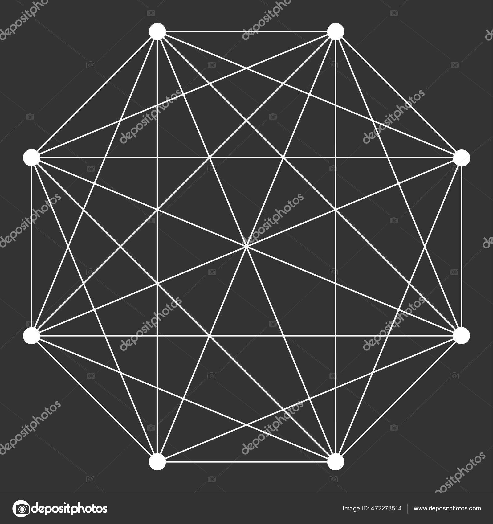 Interlocking Interconnect Polygon Shape Elemenet Stock Vector by ...