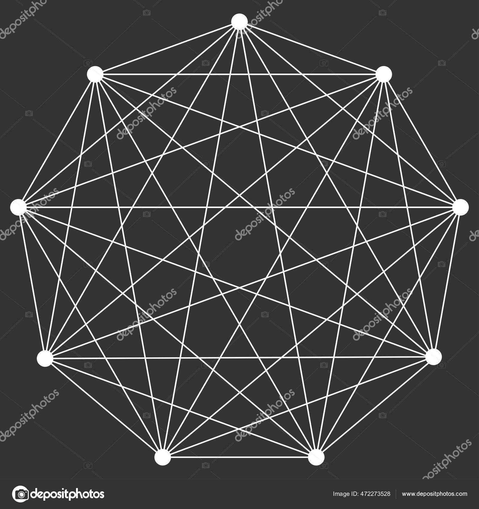 Interlocking Interconnect Polygon Shape Elemenet Stock Vector by ...