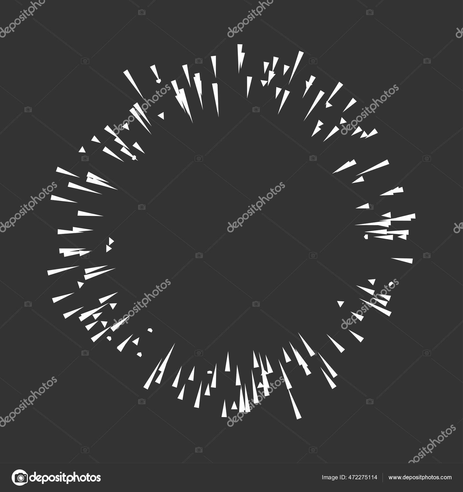 Radial Radiating Lines Beams Rays Random Lines Diverging Stock Vector ...