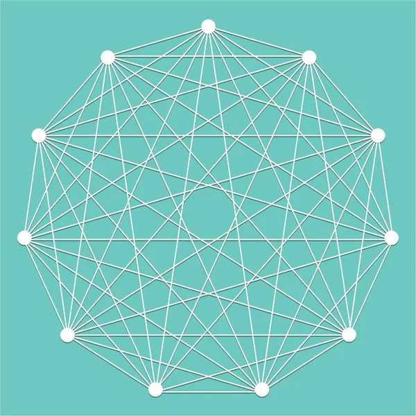 Interlocking Interconnect Polygon Shape Elemenet Stock Vector by ...