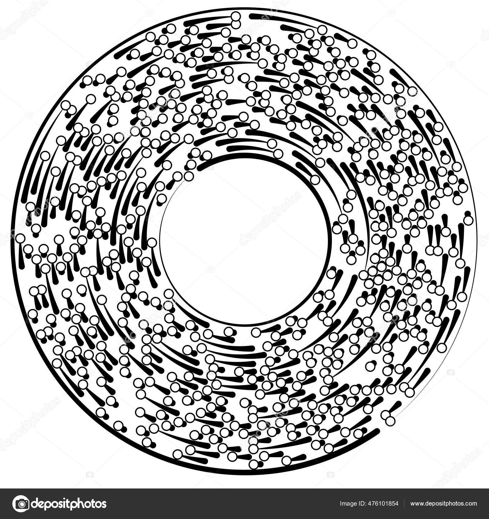 Circular Radial Lines Nodes Points Stock Illustration by ©vectorguy ...