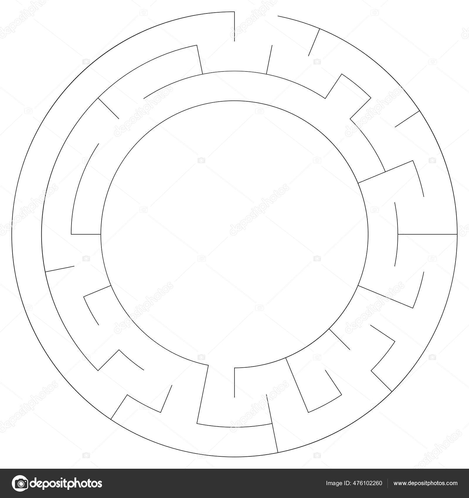 Solvable Maze Labyrinth Vector Ilustration Stock Vector Image by ...