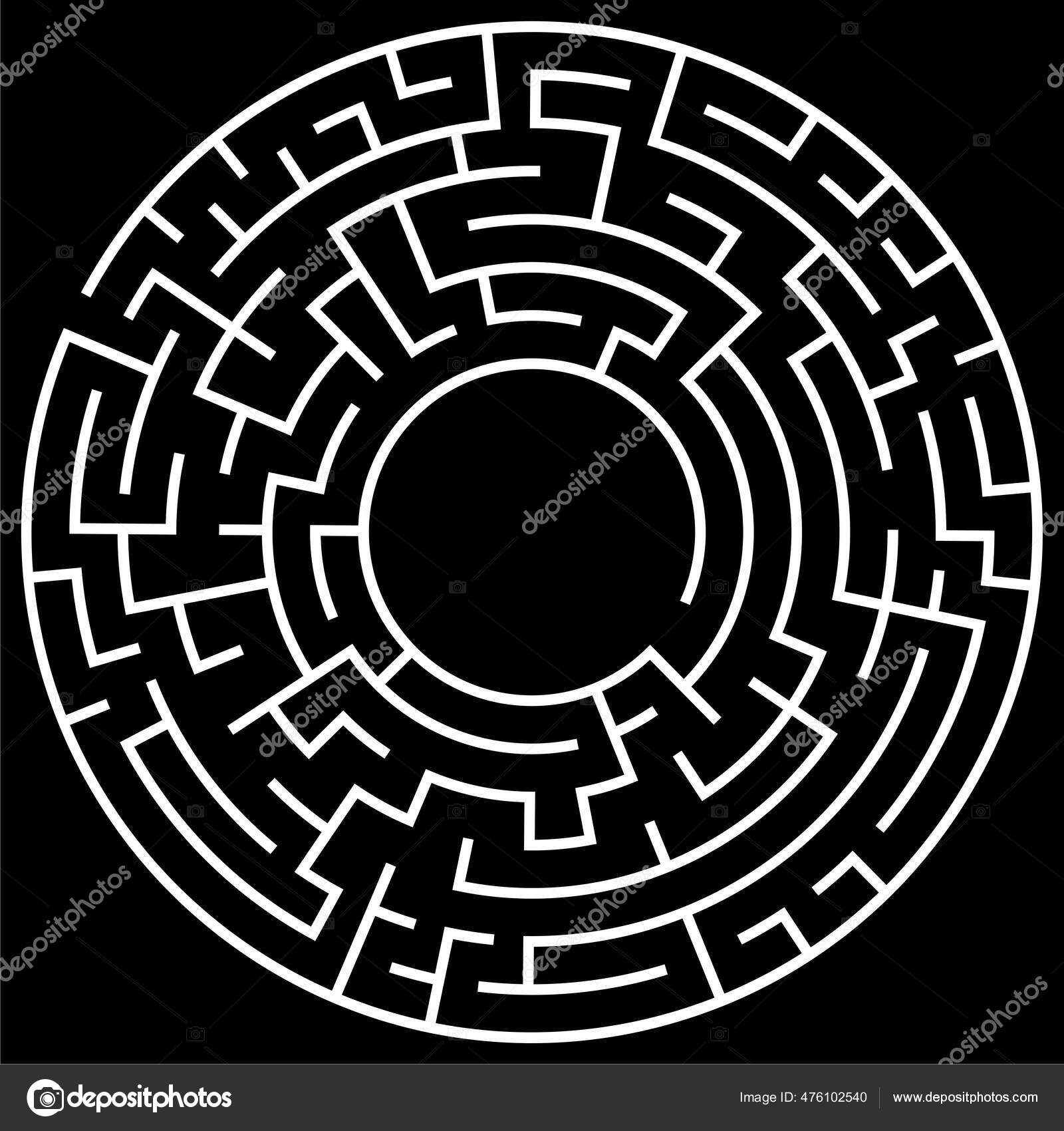Solvable Maze Labyrinth Vector Ilustration Stock Vector by ©vectorguy ...