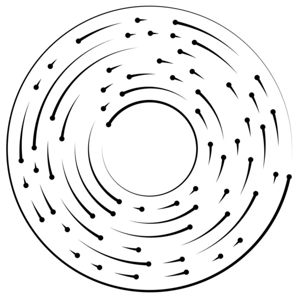 Circular Radial Lines Nodes Points Stock Vector by ©vectorguy 476100798