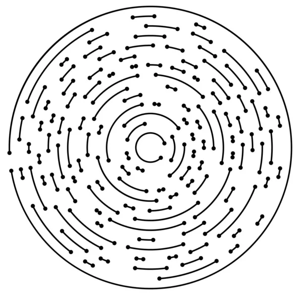Circular Radial Lines Nodes Points Stock Illustration by ©vectorguy ...