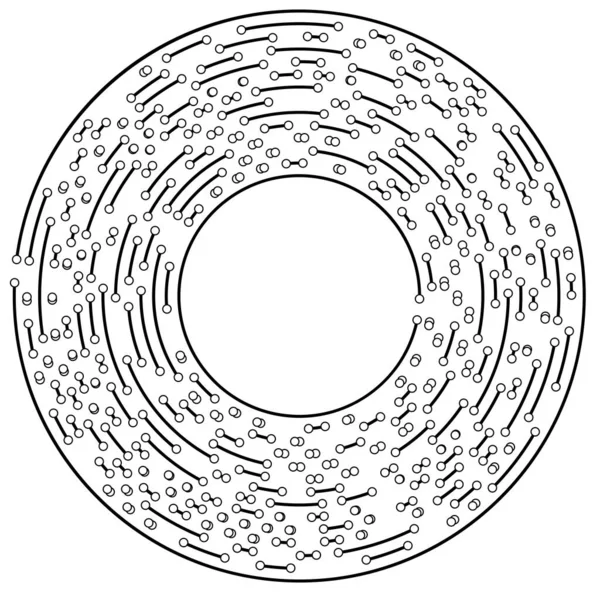 Circular Radial Lines Nodes Points Stock Vector by ©vectorguy 476100798