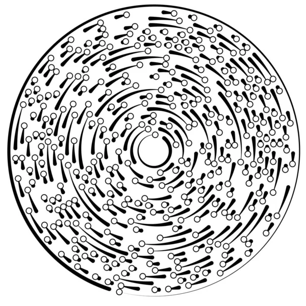 Circular Radial Lines Nodes Points Stock Vector by ©vectorguy 476100798