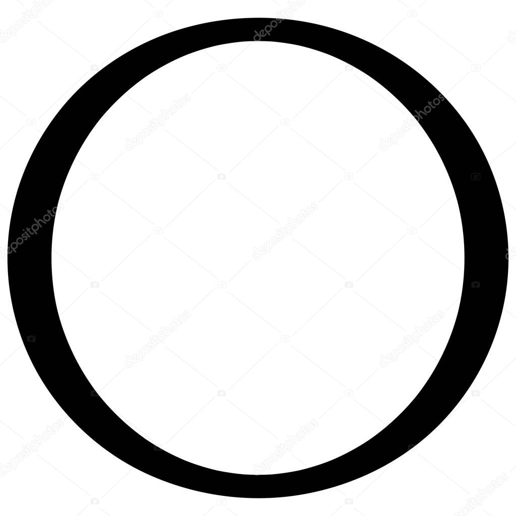 C rculo caligr fico simple, elementos ovalados, elipse. Marco de c rculo, conjuntos de borde de ...