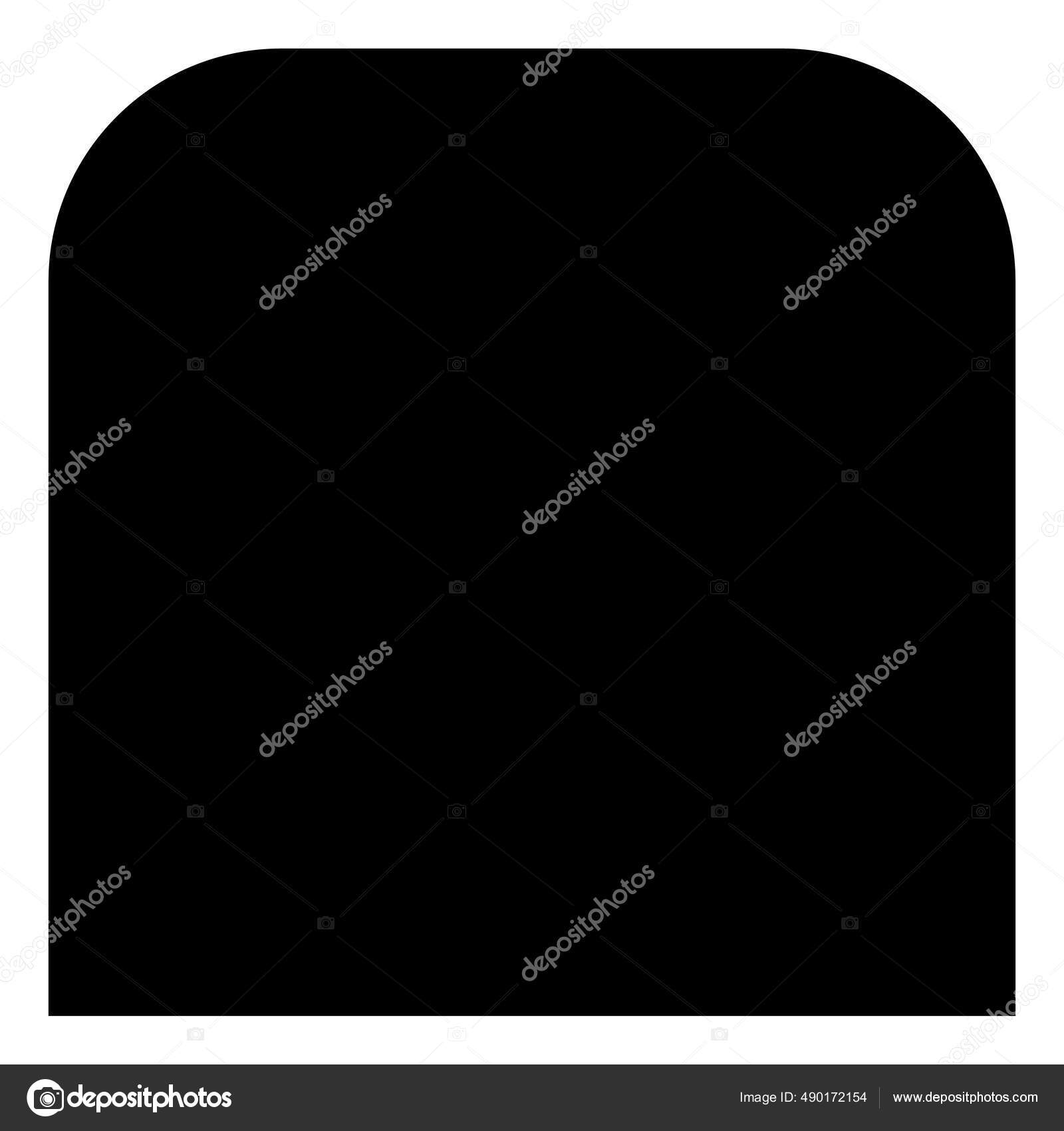 Shapes Different Corner Effects Rounded Beveld Cut Versions Stock ...