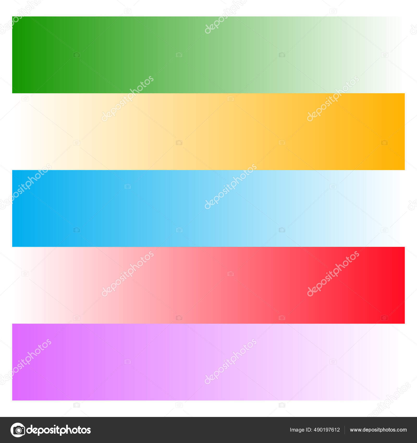 Alternating Bars Rectangles Simple Infographic Banner Template Stock ...