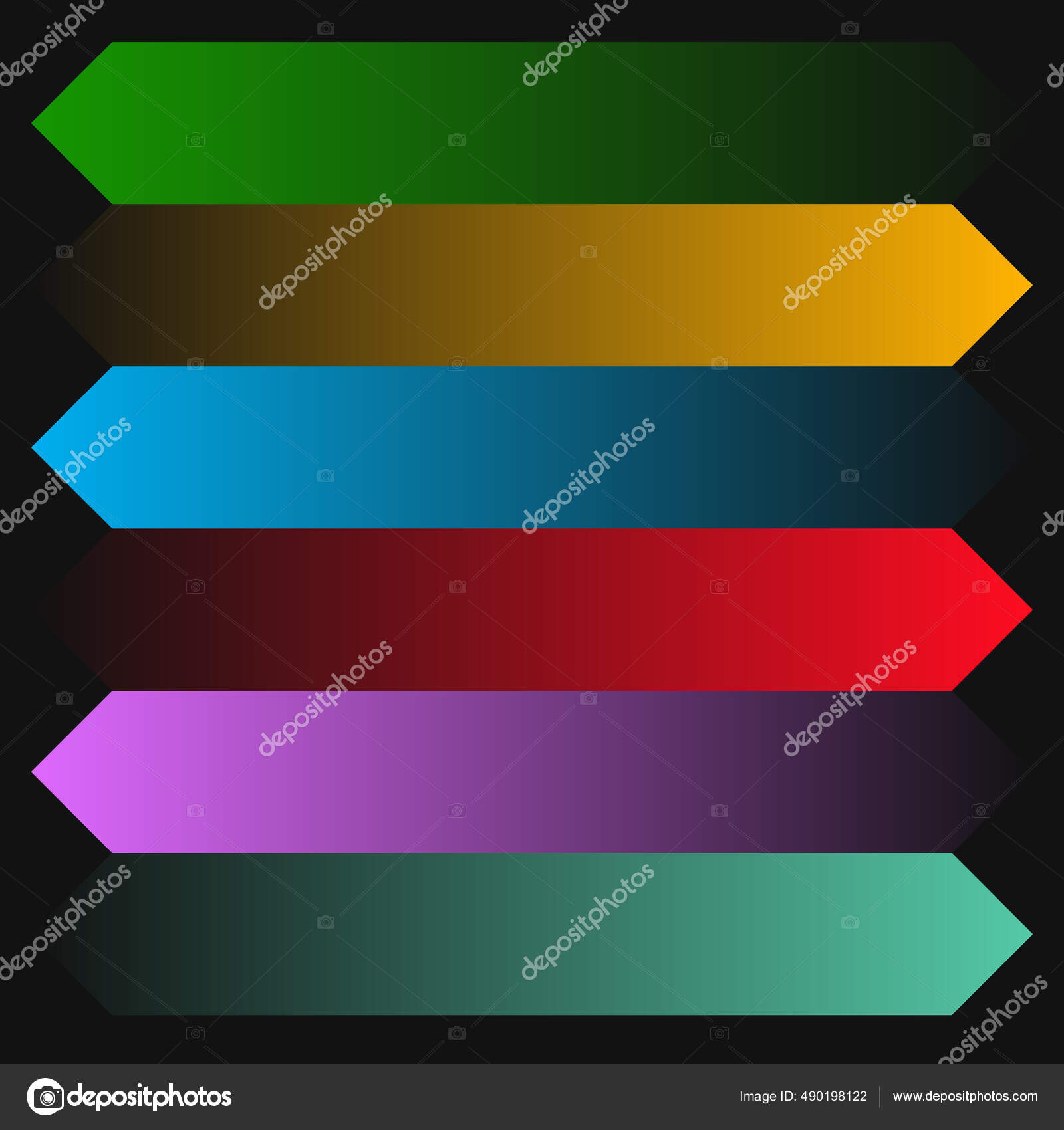 Alternating Bars Rectangles Simple Infographic Banner Template Stock ... Alternating Bars Rectangles Simple Infographic Banner Template Stock ...