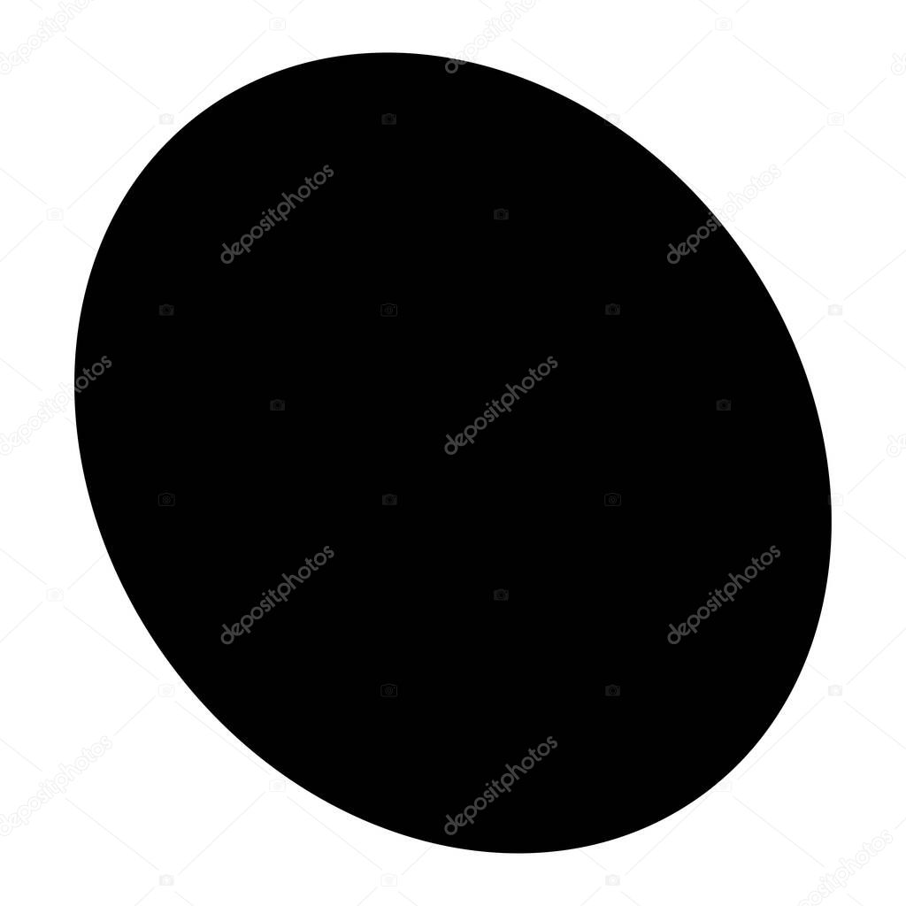 Ovalada al azar, forma de elipse. Globo, huevo, ilustración de vector ...