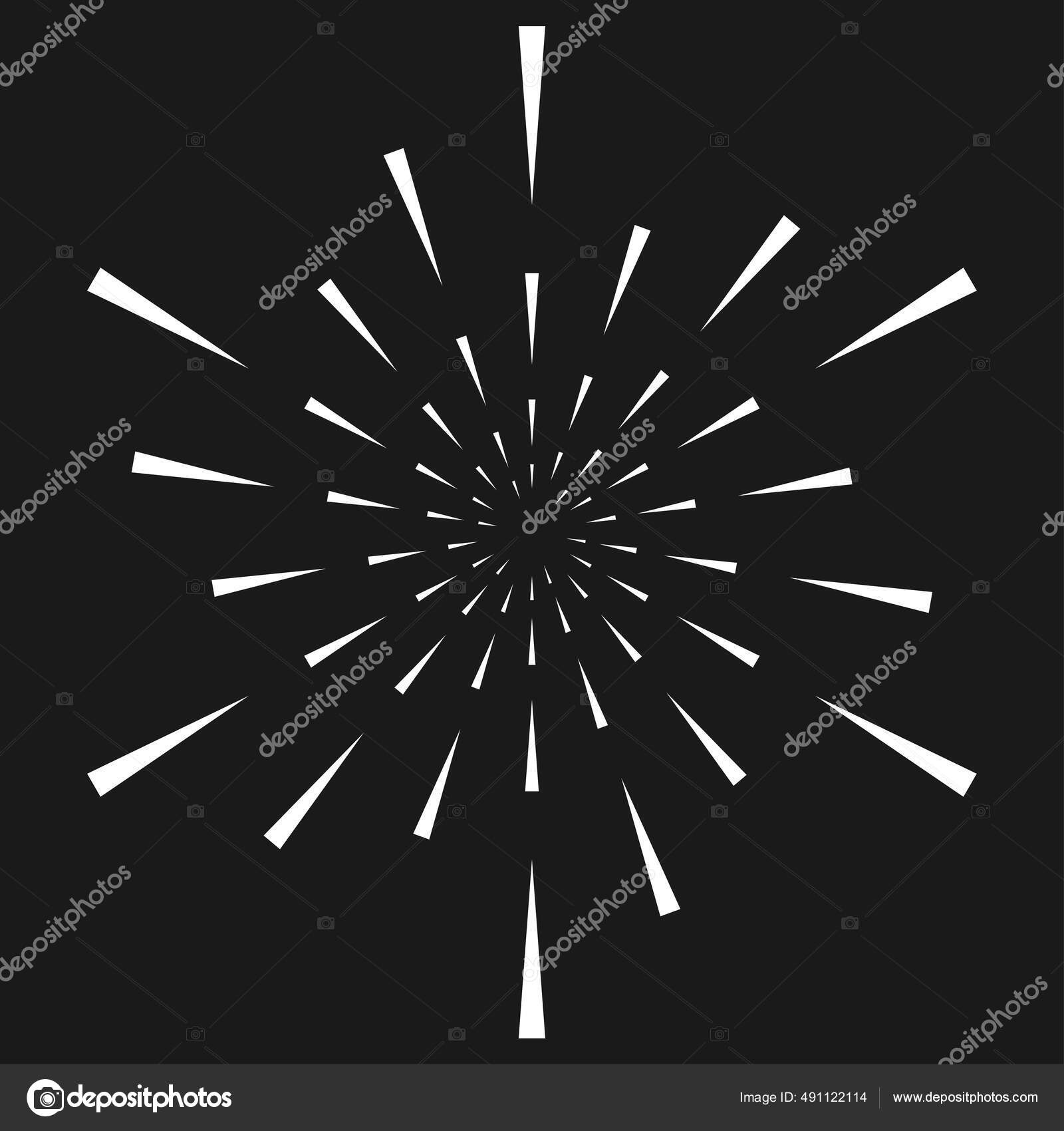 Radiális Koncentrikus Kör Alakú Háromszög Alakú Design Elem Ikon ...