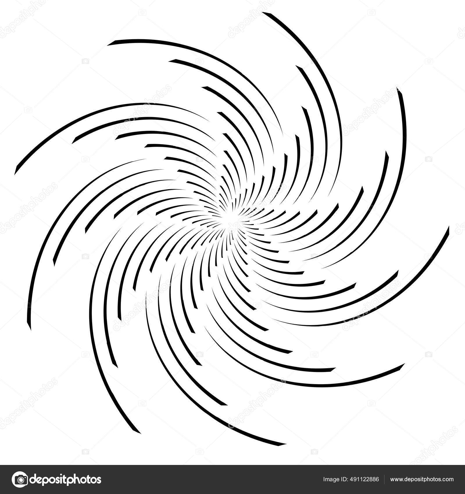 Volute Helix Vortex Design Element Icon Spiral Swirl Twirl Shape Stock Vector Image by ...