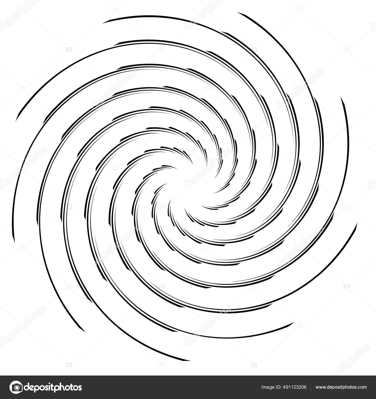 Volute Helix Vortex Design Element Icon Spiral Swirl Twirl Shape Stock Vector Image by ...