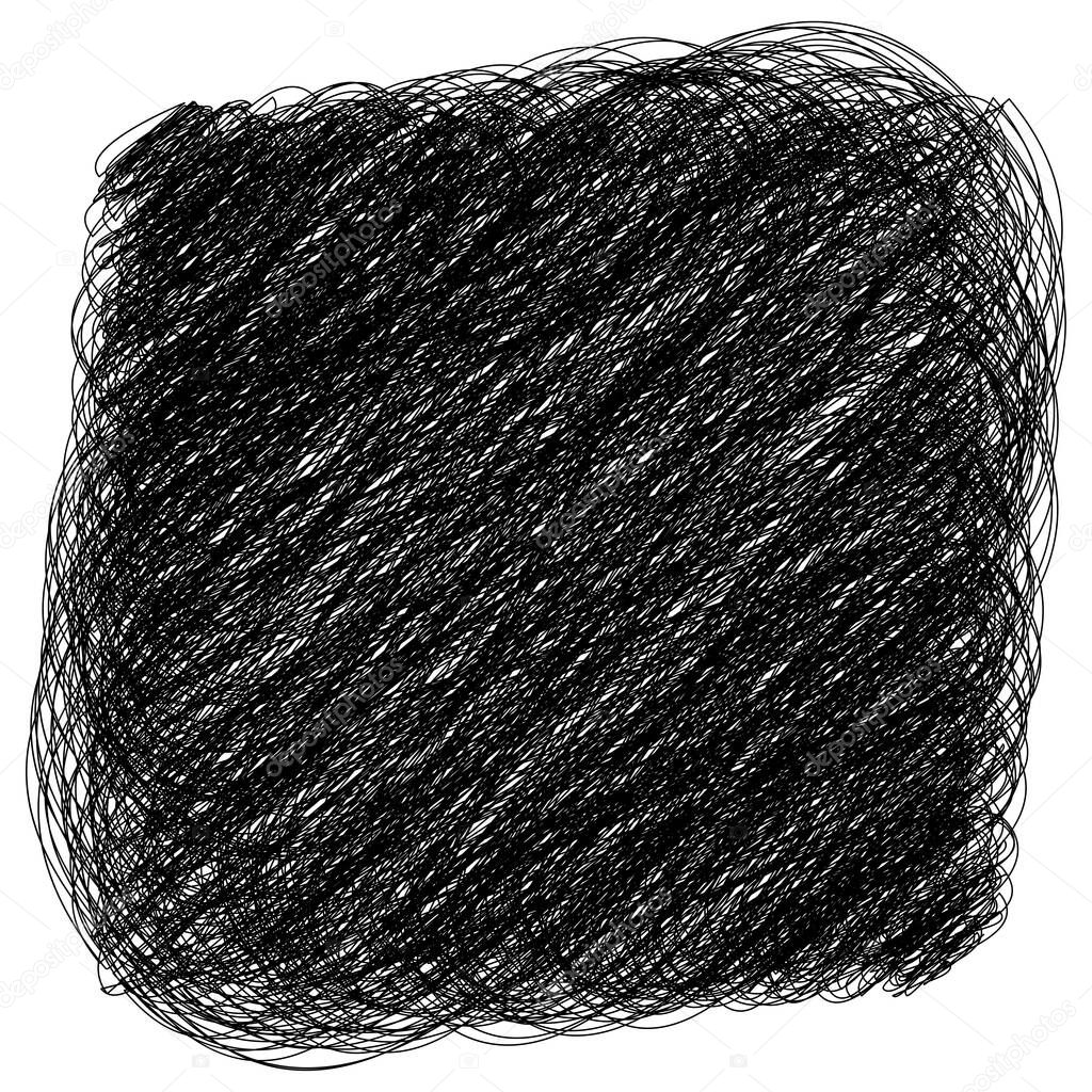 Cuadrado, rectángulo garabateando, bosquejo, bosquejo elemento líneas ...