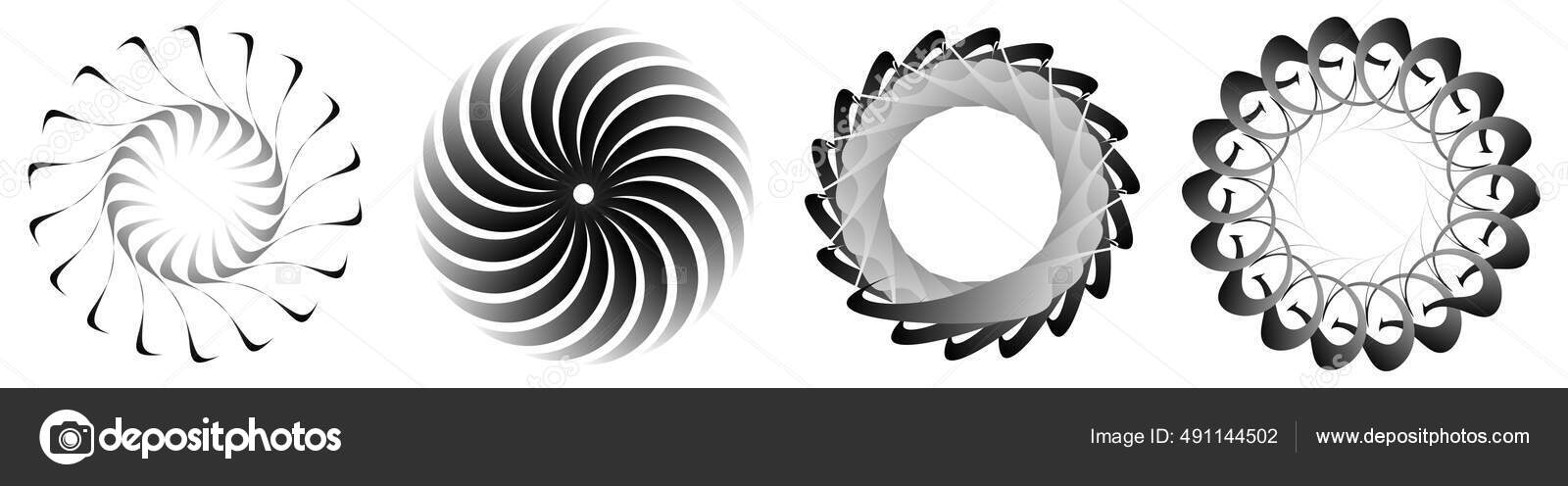 Volute Helix Vortex Shape Swirl Twirl Whirl Rotation Design Element ...
