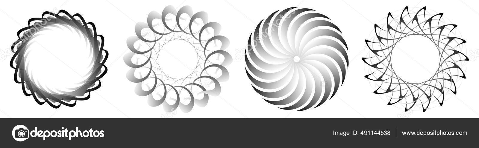 Volute Helix Vortex Shape Swirl Twirl Whirl Rotation Design Element ...