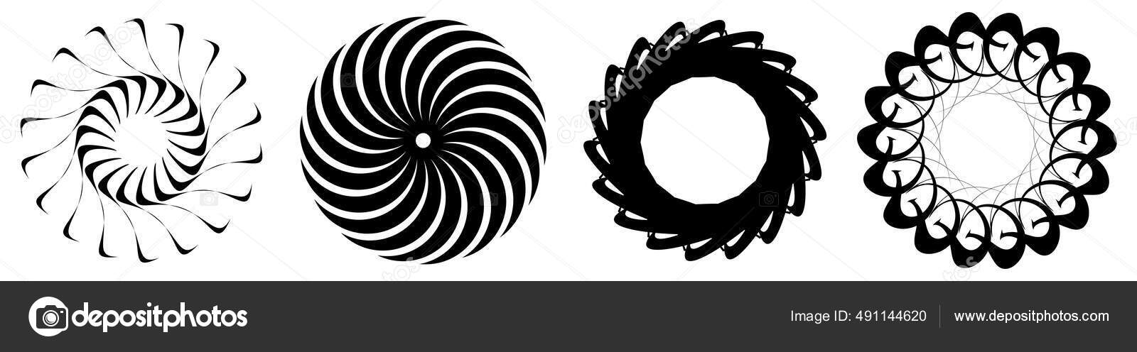 Volute Helix Vortex Shape Swirl Twirl Whirl Rotation Design Element ...