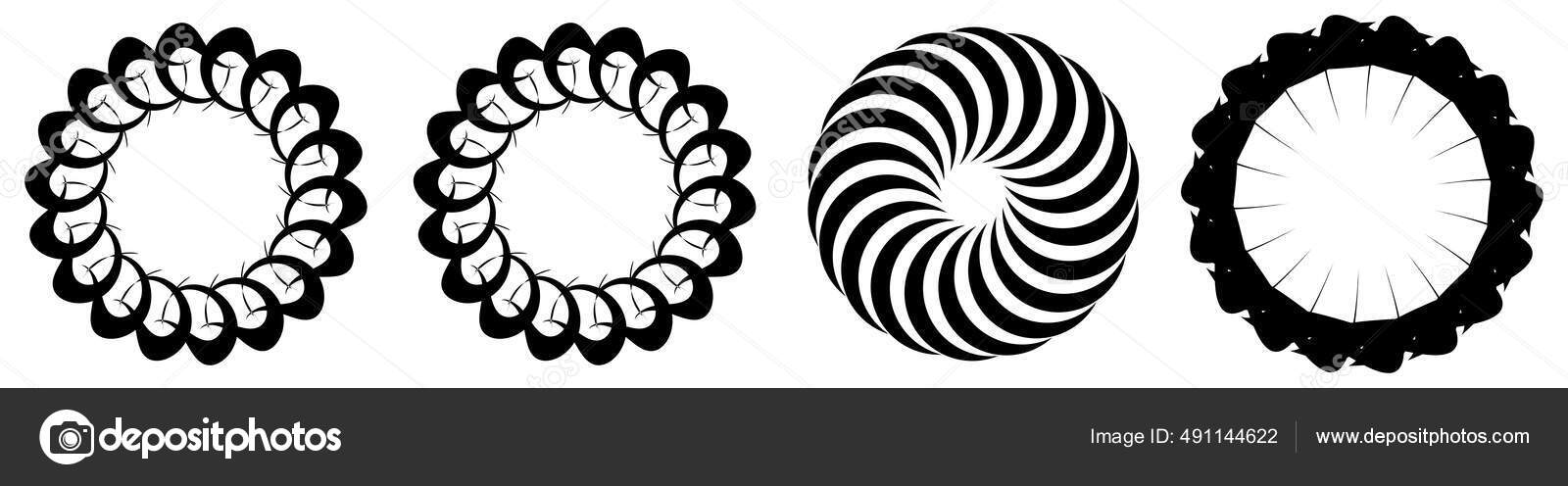 Volute Helix Vortex Shape Swirl Twirl Whirl Rotation Design Element ...