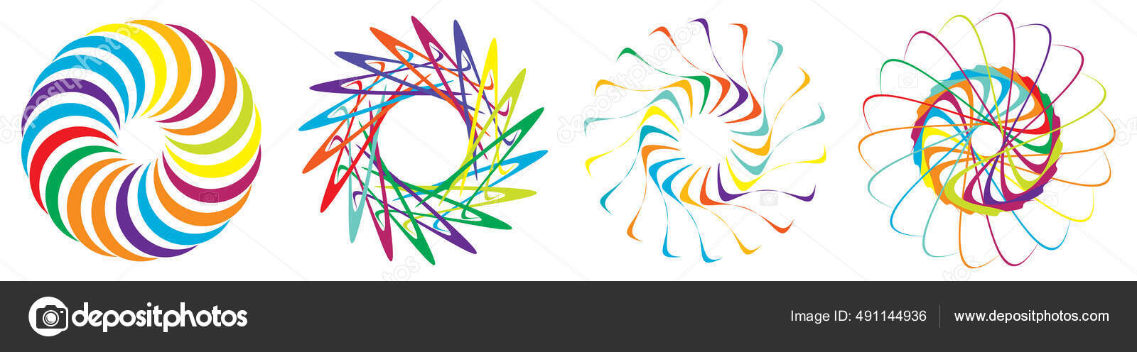 Volute Helix Vortex Shape Swirl Twirl Whirl Rotation Design Element ...