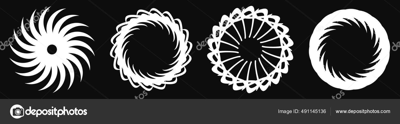 Volute Helix Vortex Shape Swirl Twirl Whirl Rotation Design Element ...