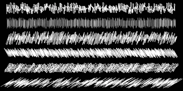 Scribble Sketch Sketchy Doodle Horizontal Line Dividers Wavy Waving ...